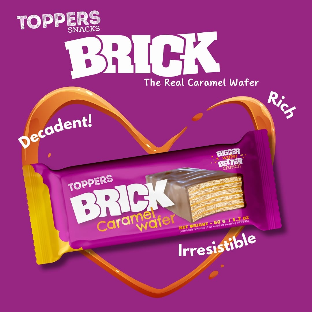 Toppers Brick Caramel Wafer – Caribbean Snack Club
